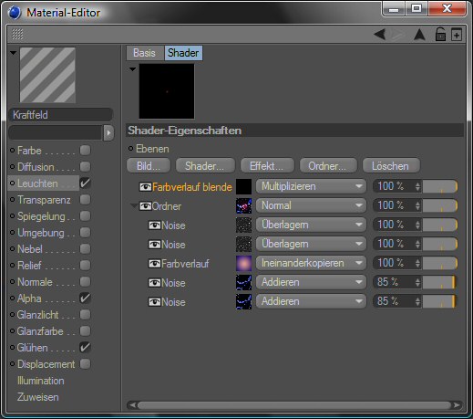Kraftfeld-Animations-Tutorial